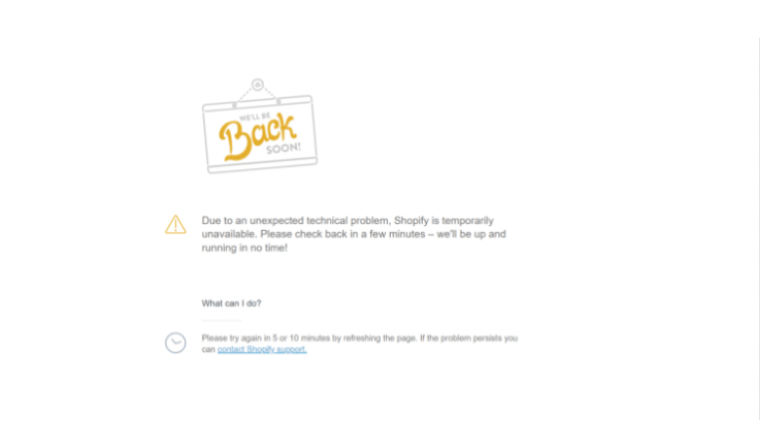 Is Shopify Down? Live Status & Outage Updates