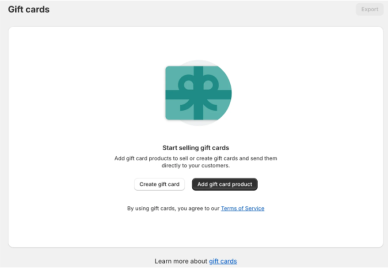Shopify Gift Cards (2025) → How To Create It?